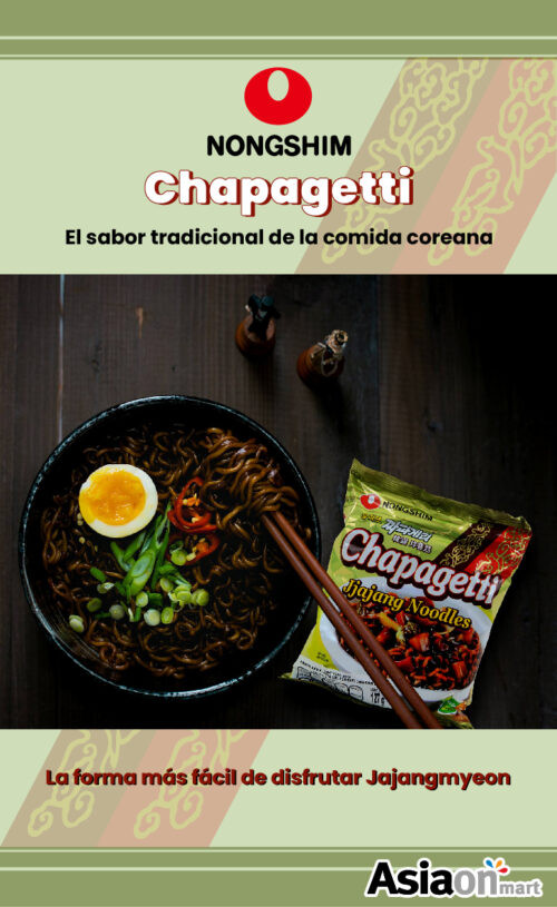 Nongshim Chapagetti 127gr - Jjajangmyun en 8 minutos - Asiaon Mart