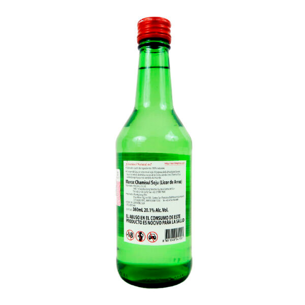 Jinro Soju Chamisul Original 360ml - Licor Coreano - Asiaon Mart