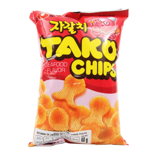 Nongshim Tako Chips 60gr - Chips con forma de pulpo - Asiaon Mart
