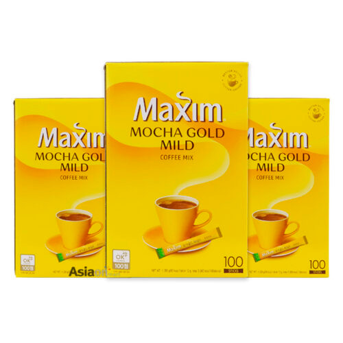 Maxim Mocha Gold Mild 100pzs - Auténtico café coreano - Asiaon Mart