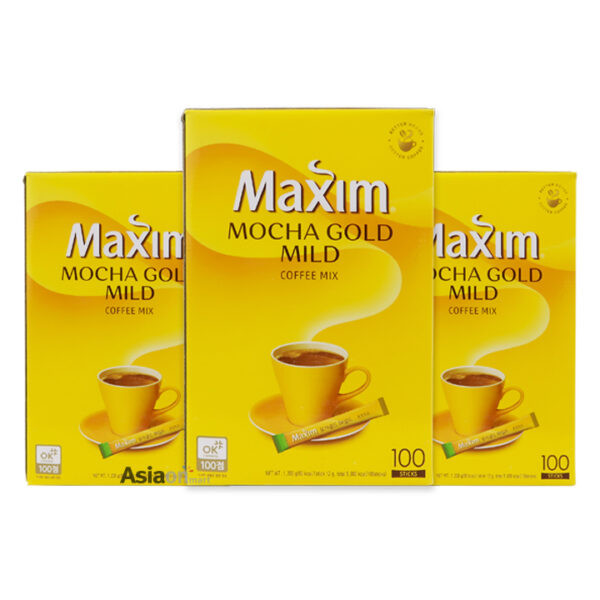 Maxim Mocha Gold Mild 100pzs - Auténtico café coreano - Asiaon Mart