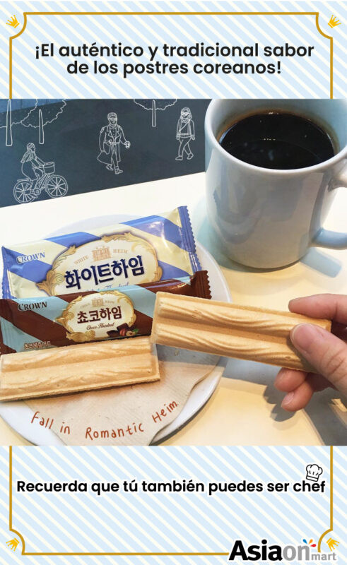 Crown White Heim 47gr - Sandwich relleno de crema - Asiaon Mart