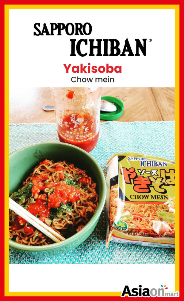 Sapporo Ichiban Chow Mein 102gr - Sabores clásicos - Asiaon Mart