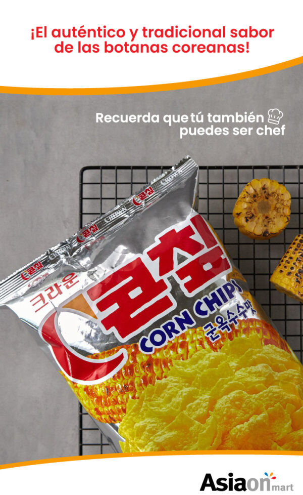 Crown Corn Chips 70gr - Hojuelas de maíz dulce - Asiaon Mart