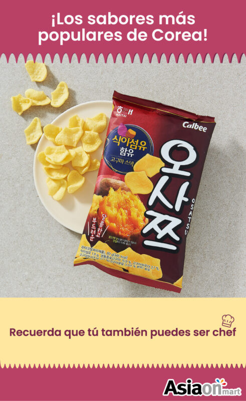 Haitai Sweet Potato Osatsu Snack 60gr - Botana de Camote - Asiaon Mart