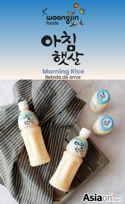 Woongjin Morning Rice 500ml - Bebida de Arroz - Asiaon Mart