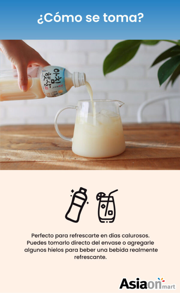 Woongjin Morning Rice 500ml - Bebida de Arroz - Asiaon Mart