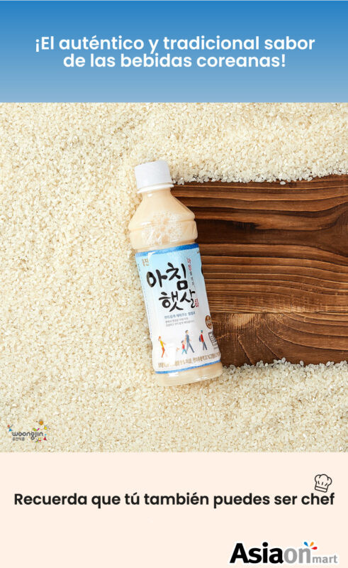 Woongjin Morning Rice 500ml - Bebida de Arroz - Asiaon Mart