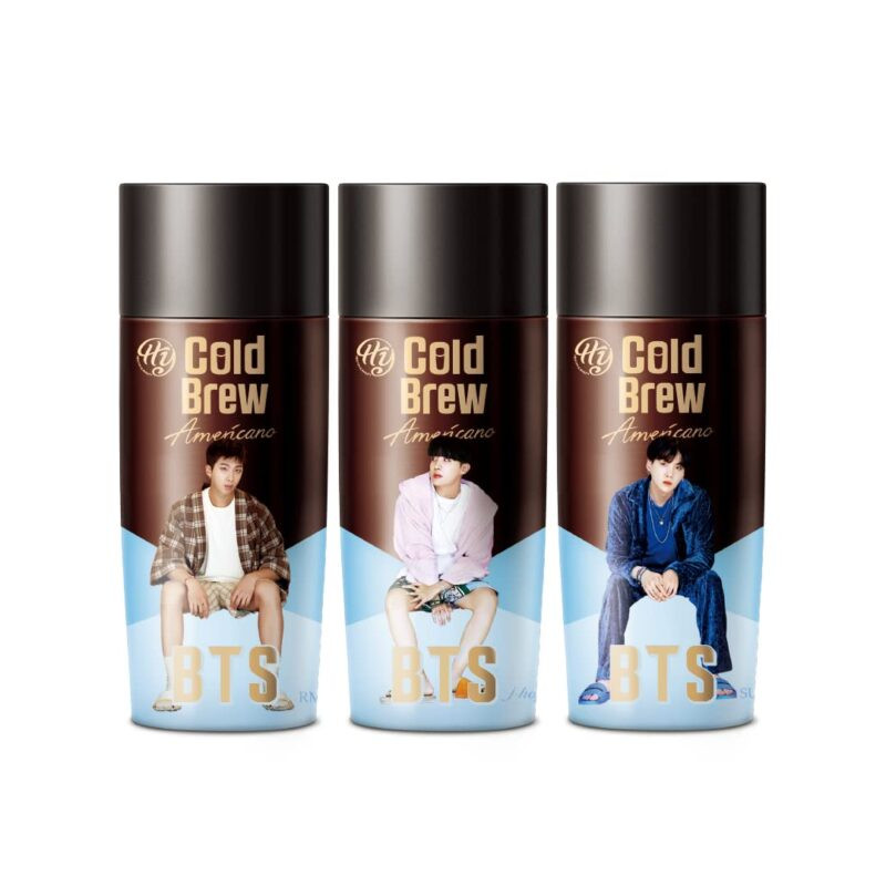 Paquete 2 Paldo BTS Cold Brew Americano 270ml + Photocard (Fanmade ...