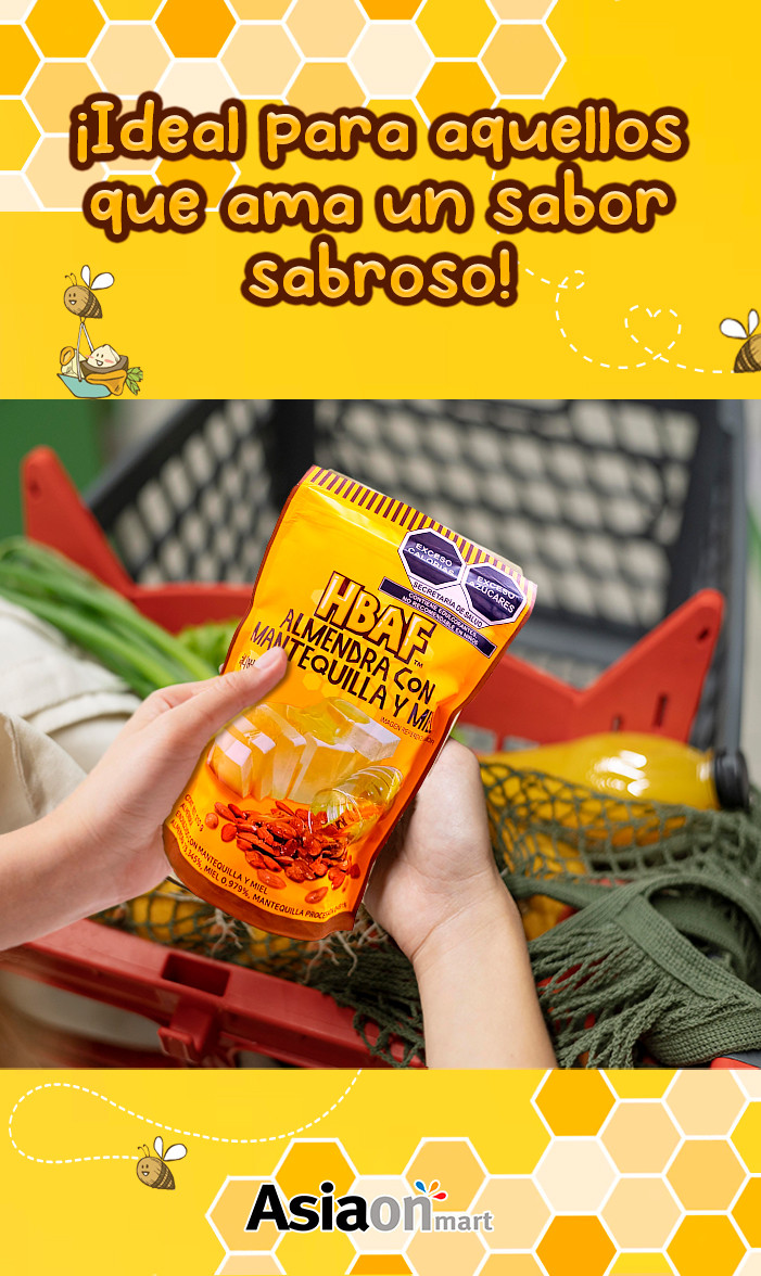HBAF Almendras Sazonadas Gilim con Mantequilla y Miel 210gr