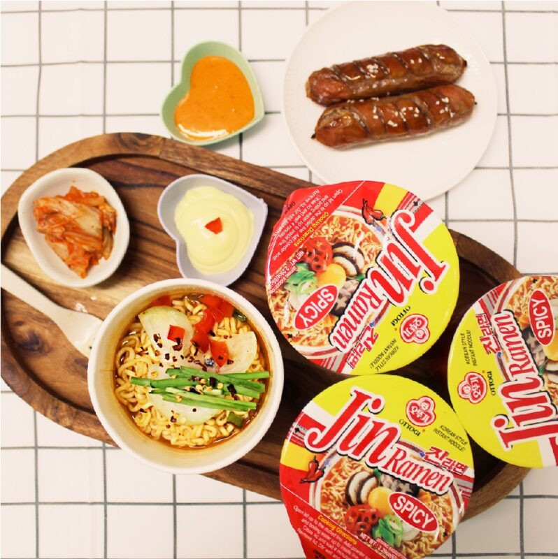 Ottogi Jin Ramen Spicy Cup 65gr - Asiaon Mart