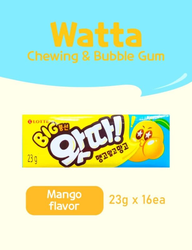Lotte Bubble Gum Mango 23g - Asiaon Mart