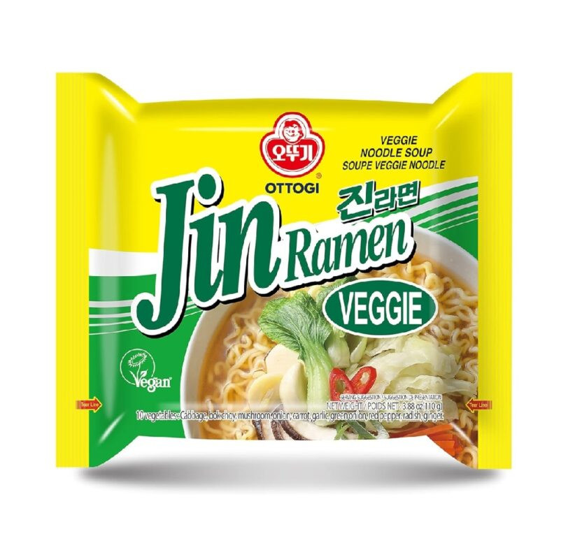 Ottogi Jin Ramen Veggie 110 gr - Asiaon Mart