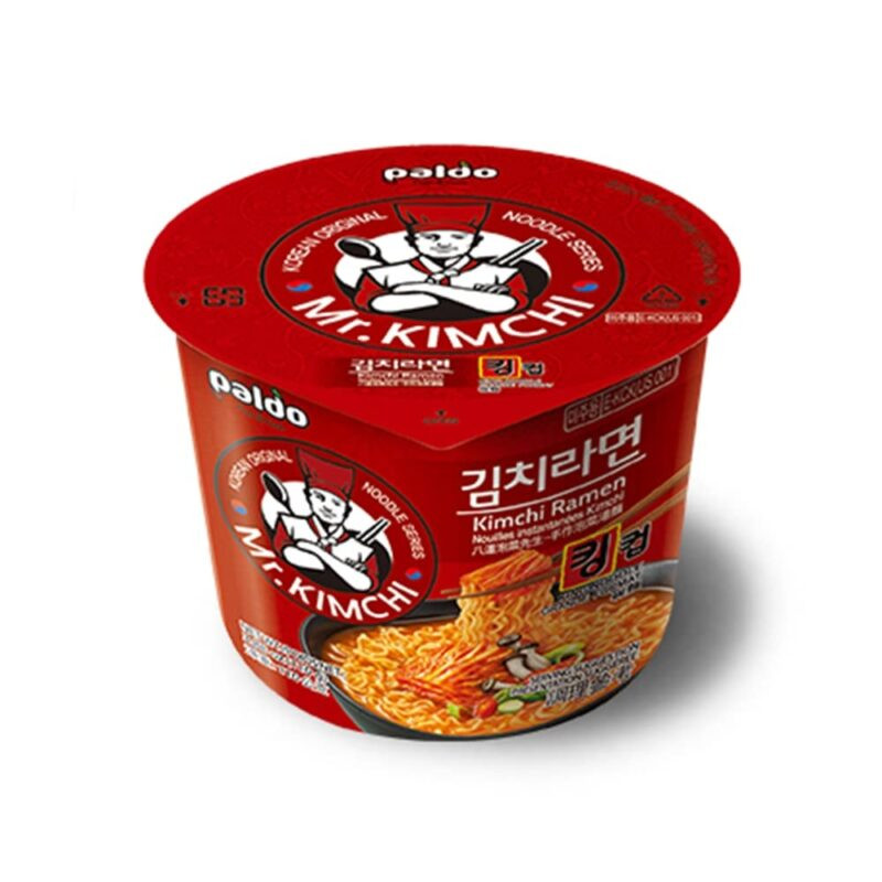 Paldo King Bowl Mr Kimchi 110 gr - Ramen sabor Kimchi - Asiaon Mart