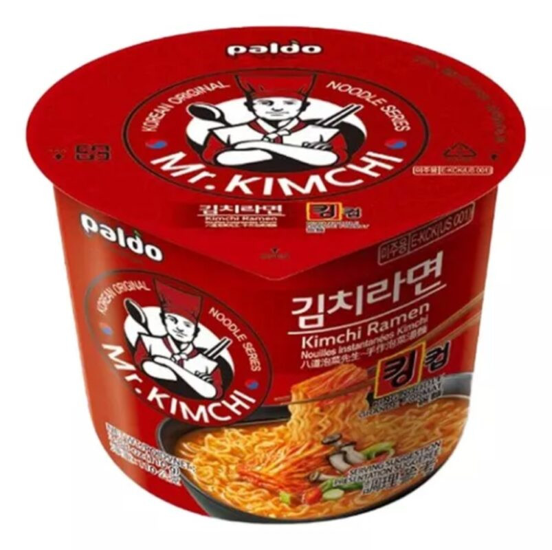 Paldo King Bowl Mr Kimchi 110 gr - Ramen sabor Kimchi - Asiaon Mart